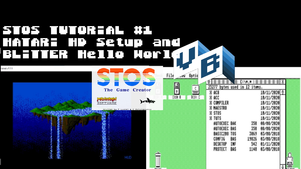 STOS Tutorial #1: Setup STOS On Hatari and Blitter Hello World