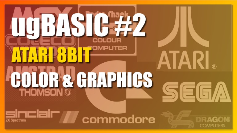 ugBasic Game Programming #2. Exploring Atari 8bit Color Graphics