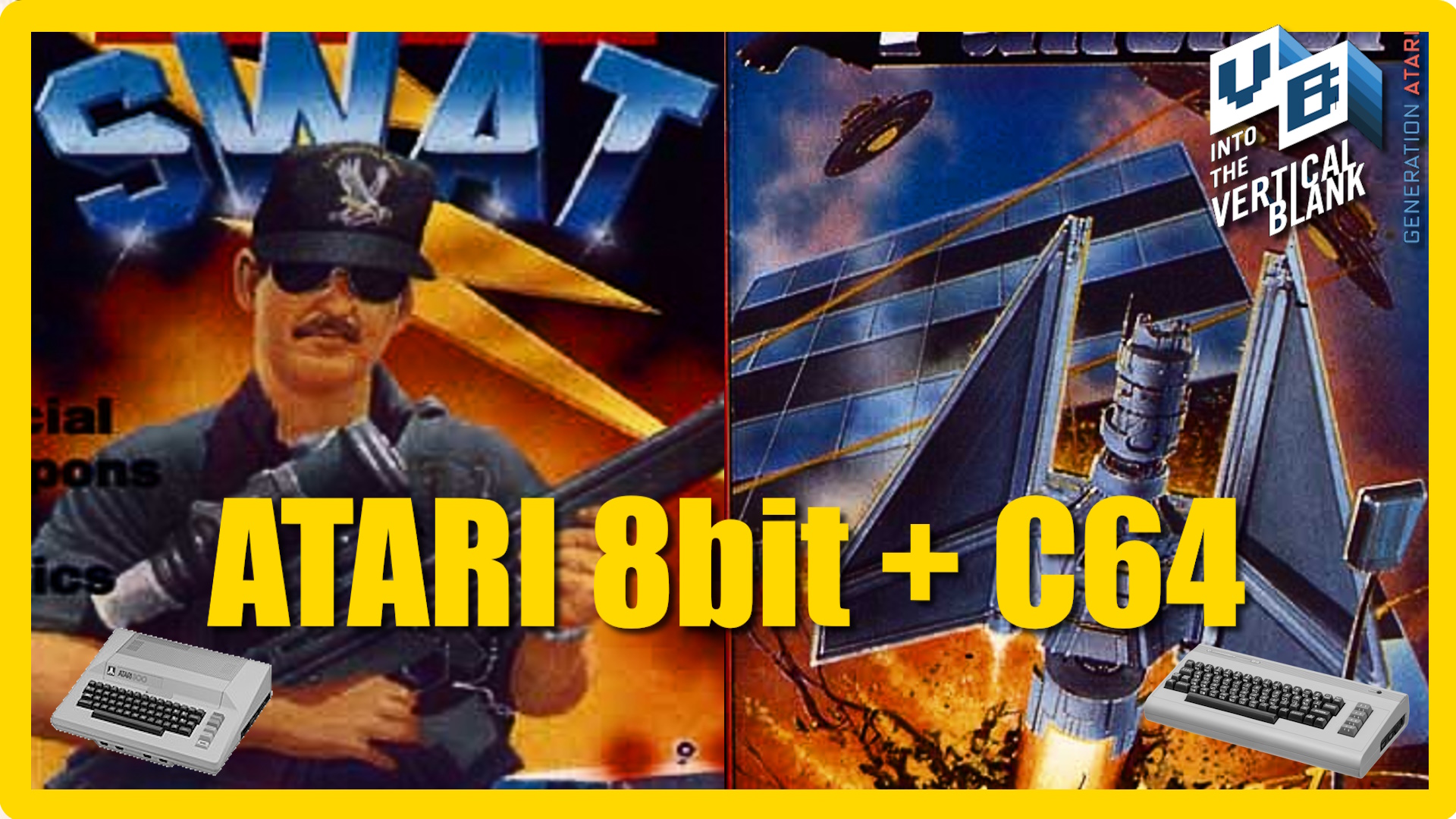 Atari 8bit + C64 LA Swat and Panther 2 on One pack